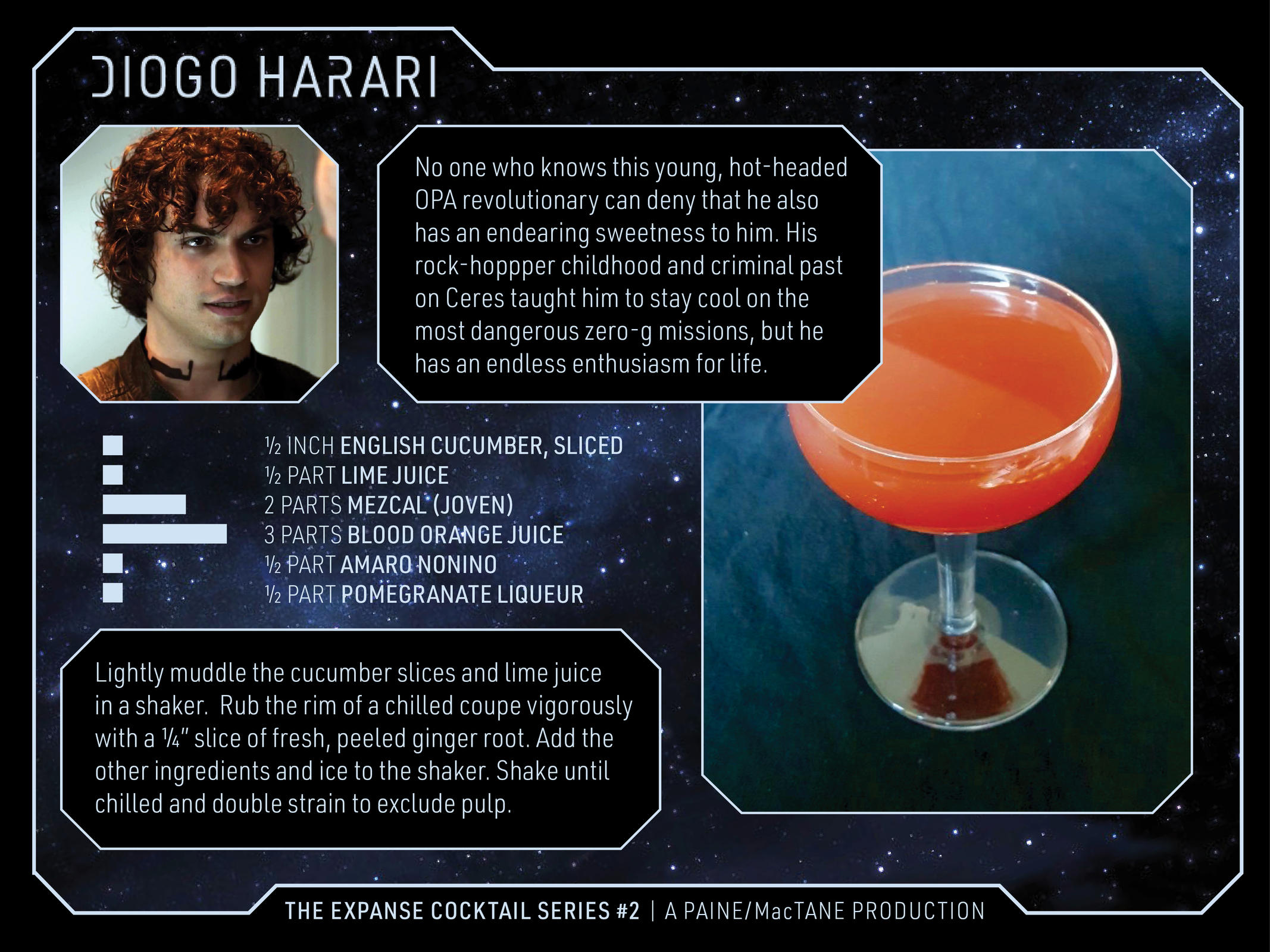 Diogo Harari | The Expanse Cocktails Project