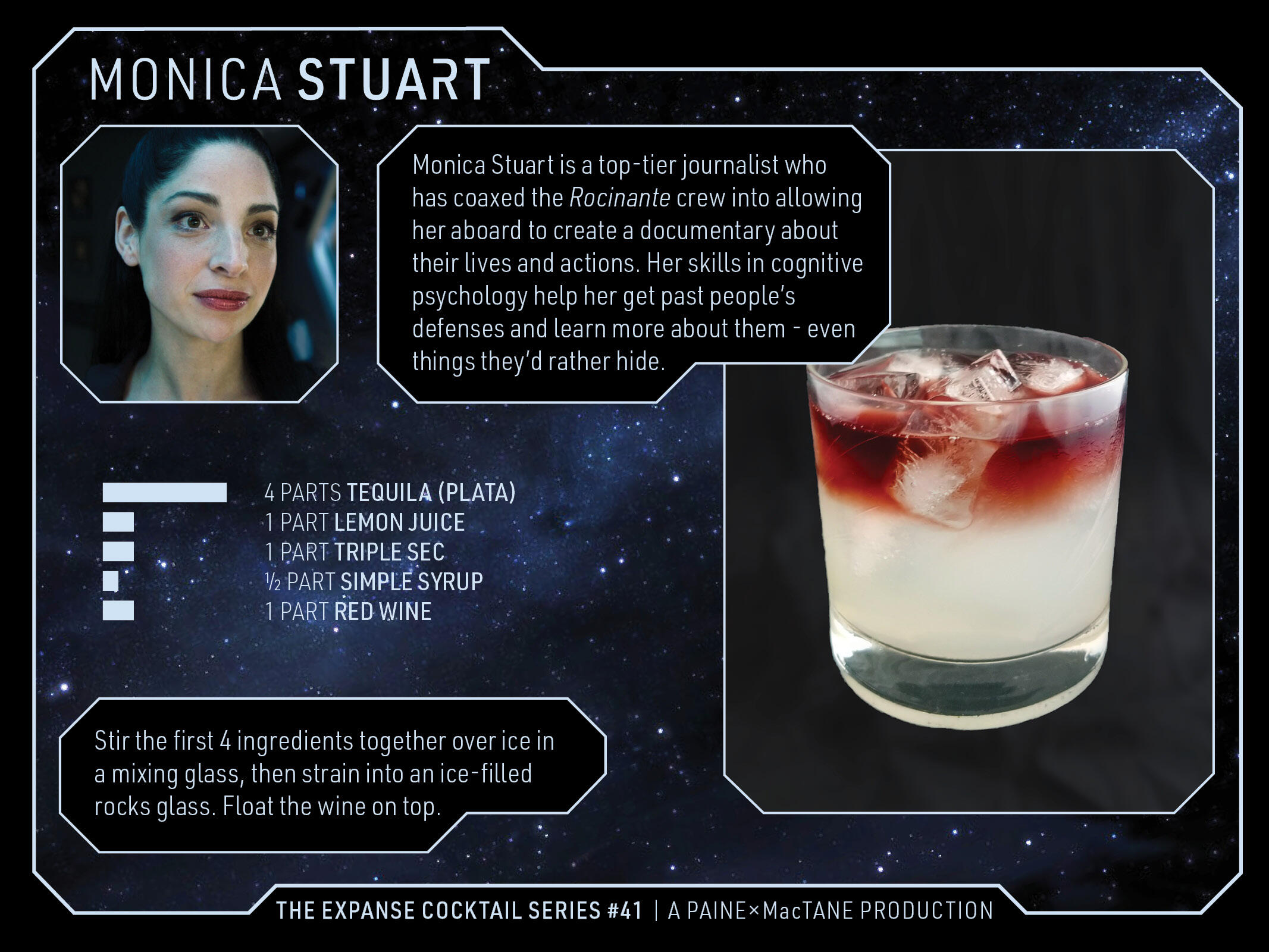 Monica Stewart | The Expanse Cocktails Project