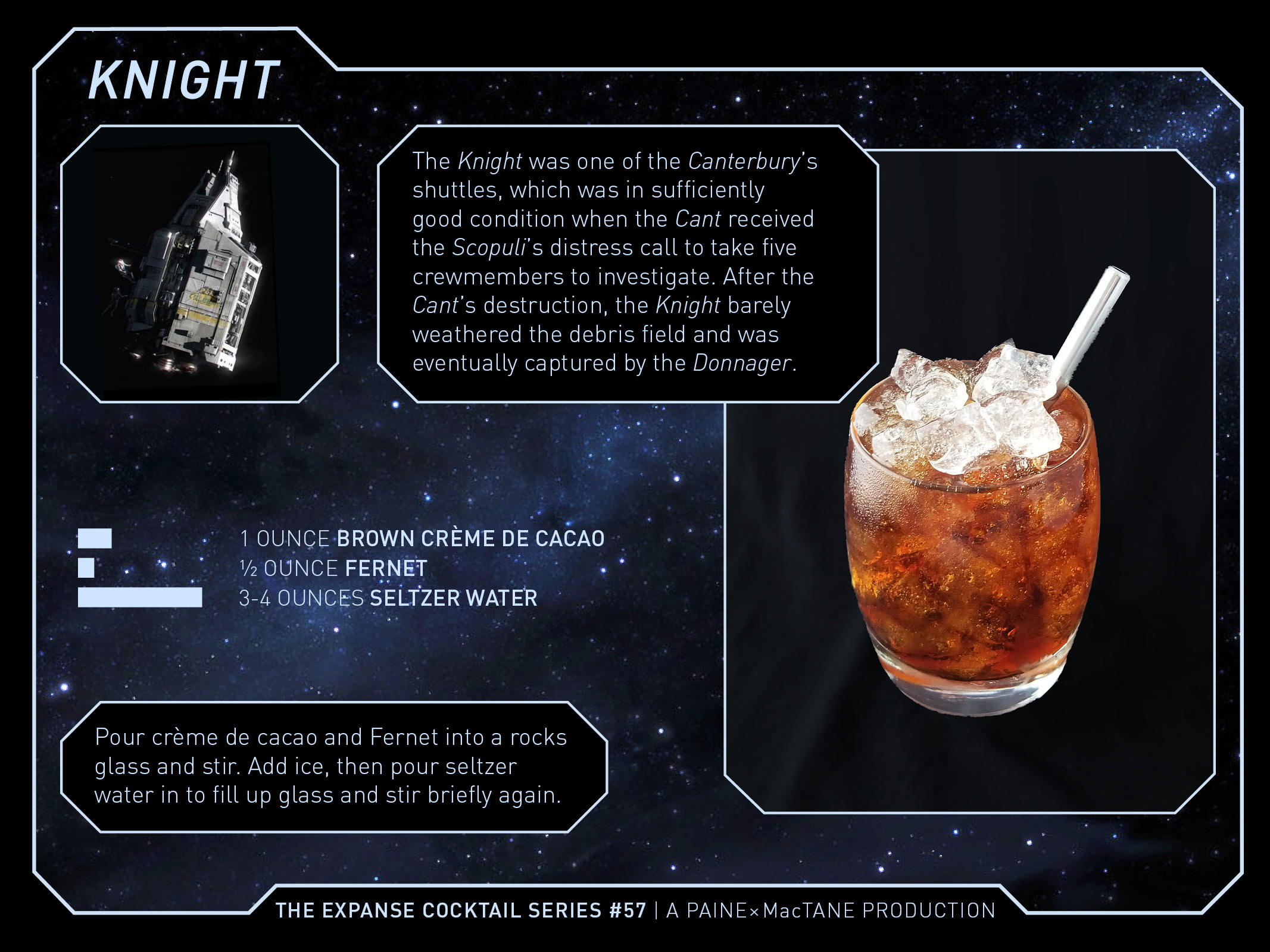 Knight | The Expanse Cocktails Project