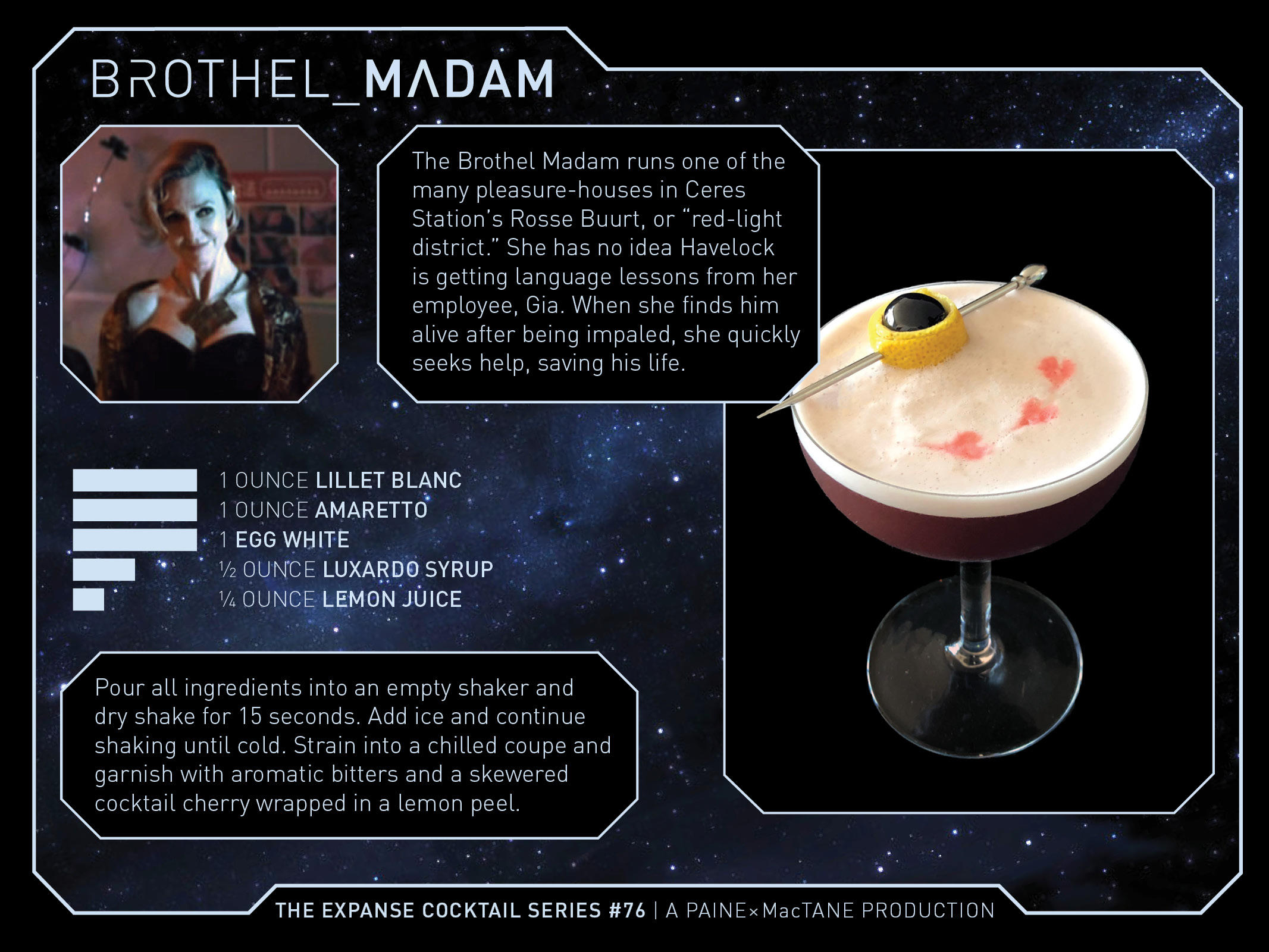 Brothel Madam | The Expanse Cocktails Project
