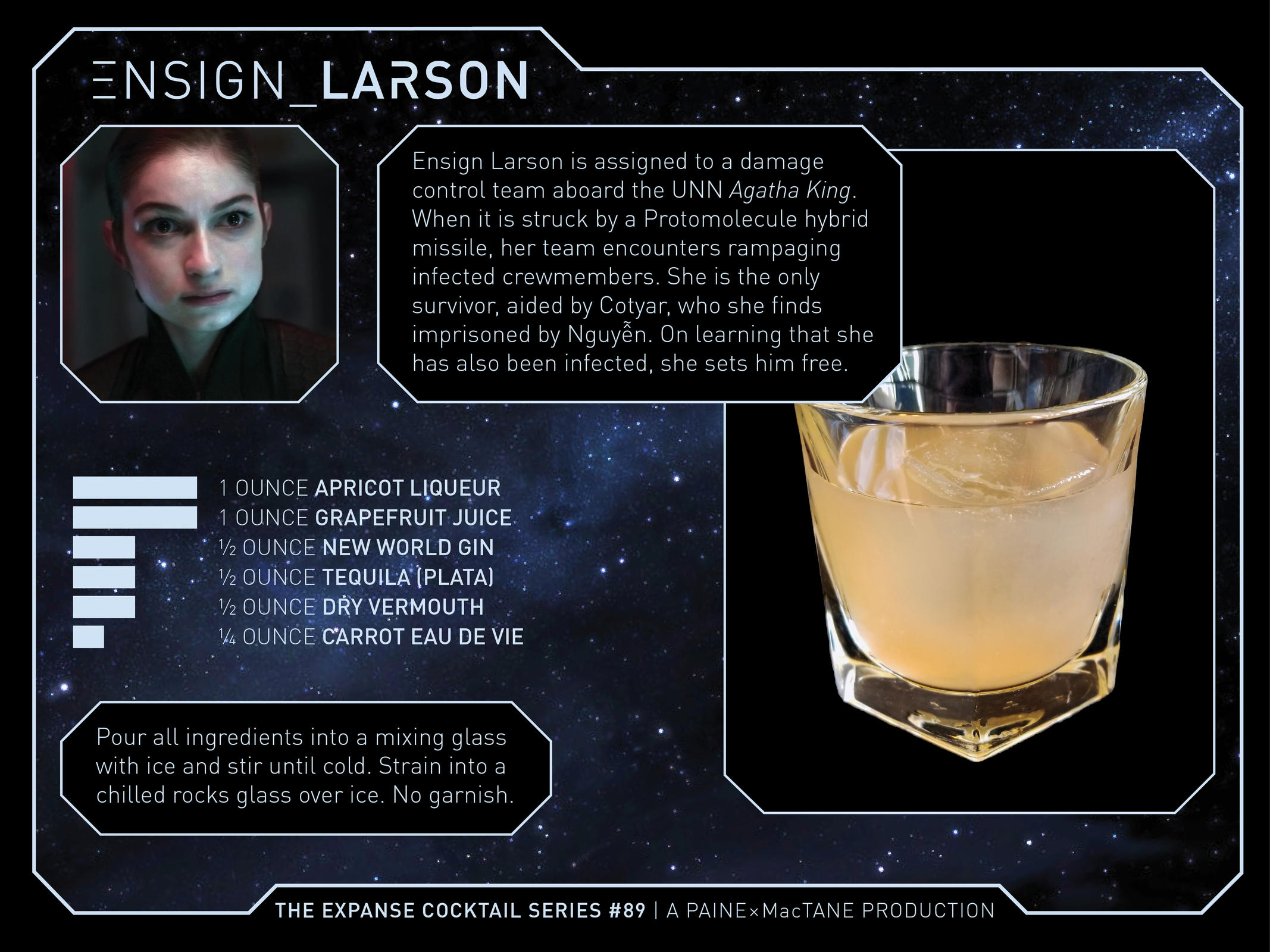 Ensign Larson | The Expanse Cocktails Project