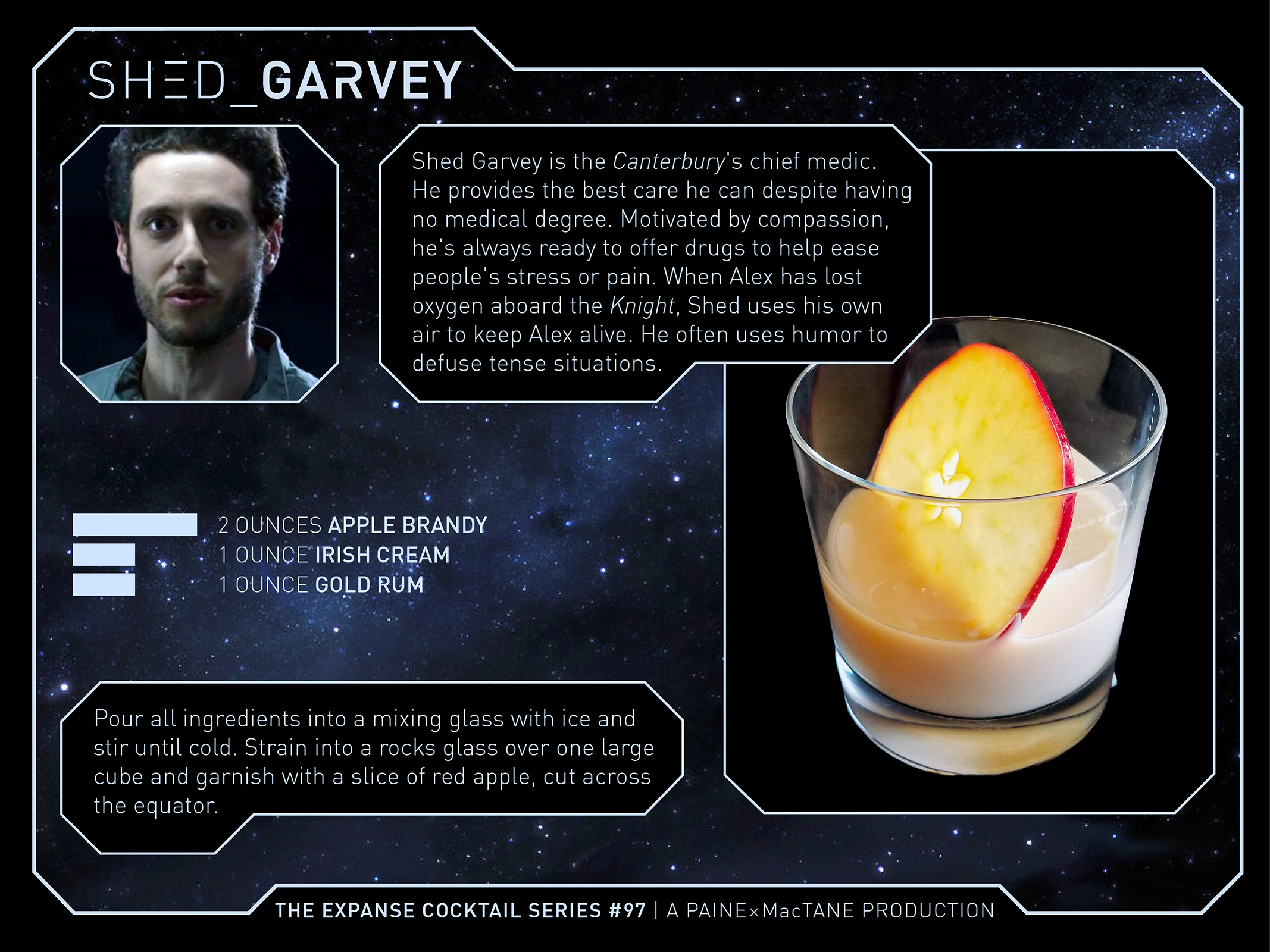 Shed Garvey | The Expanse Cocktails Project