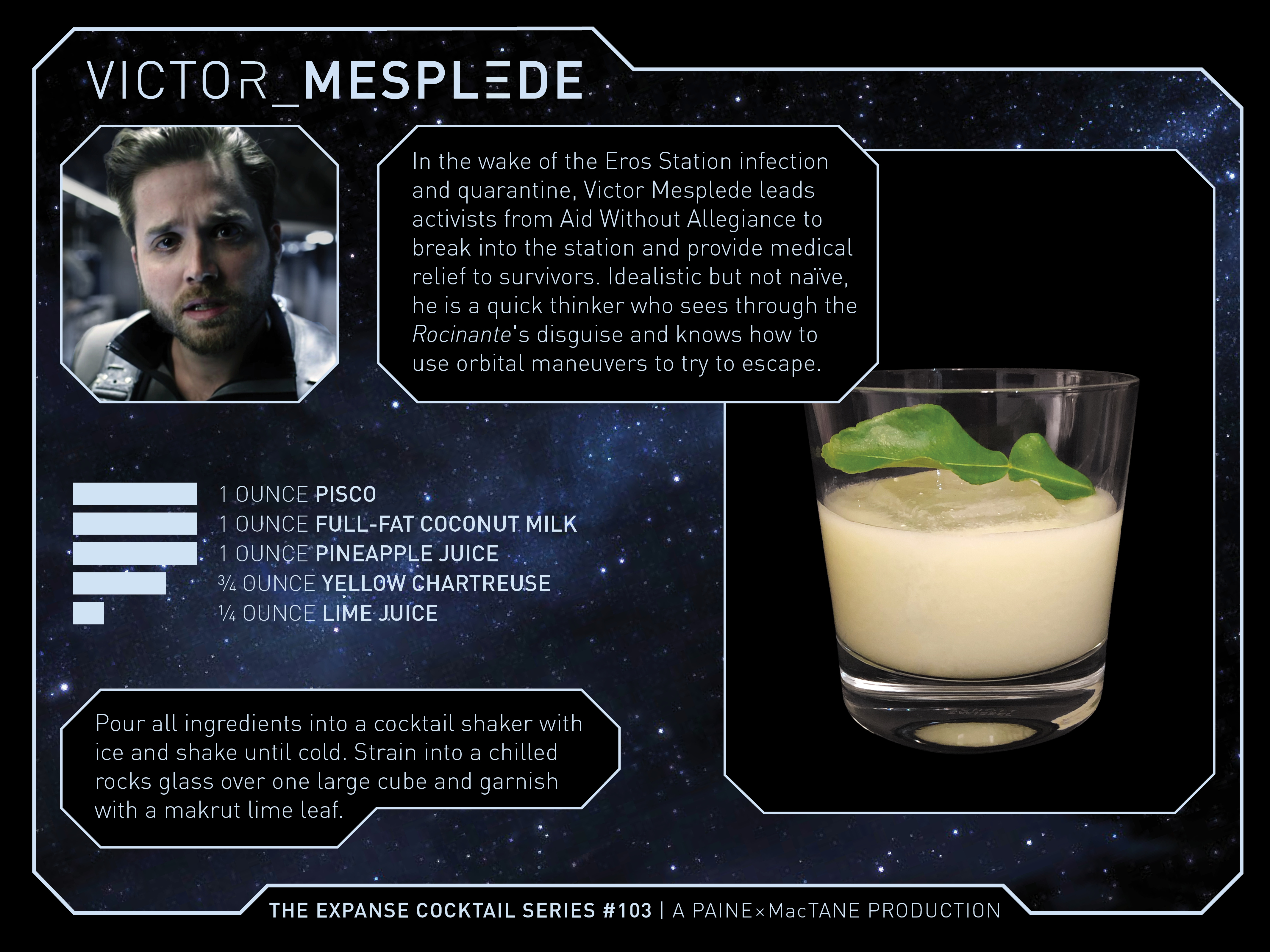 Victor Mesplede | The Expanse Cocktails Project