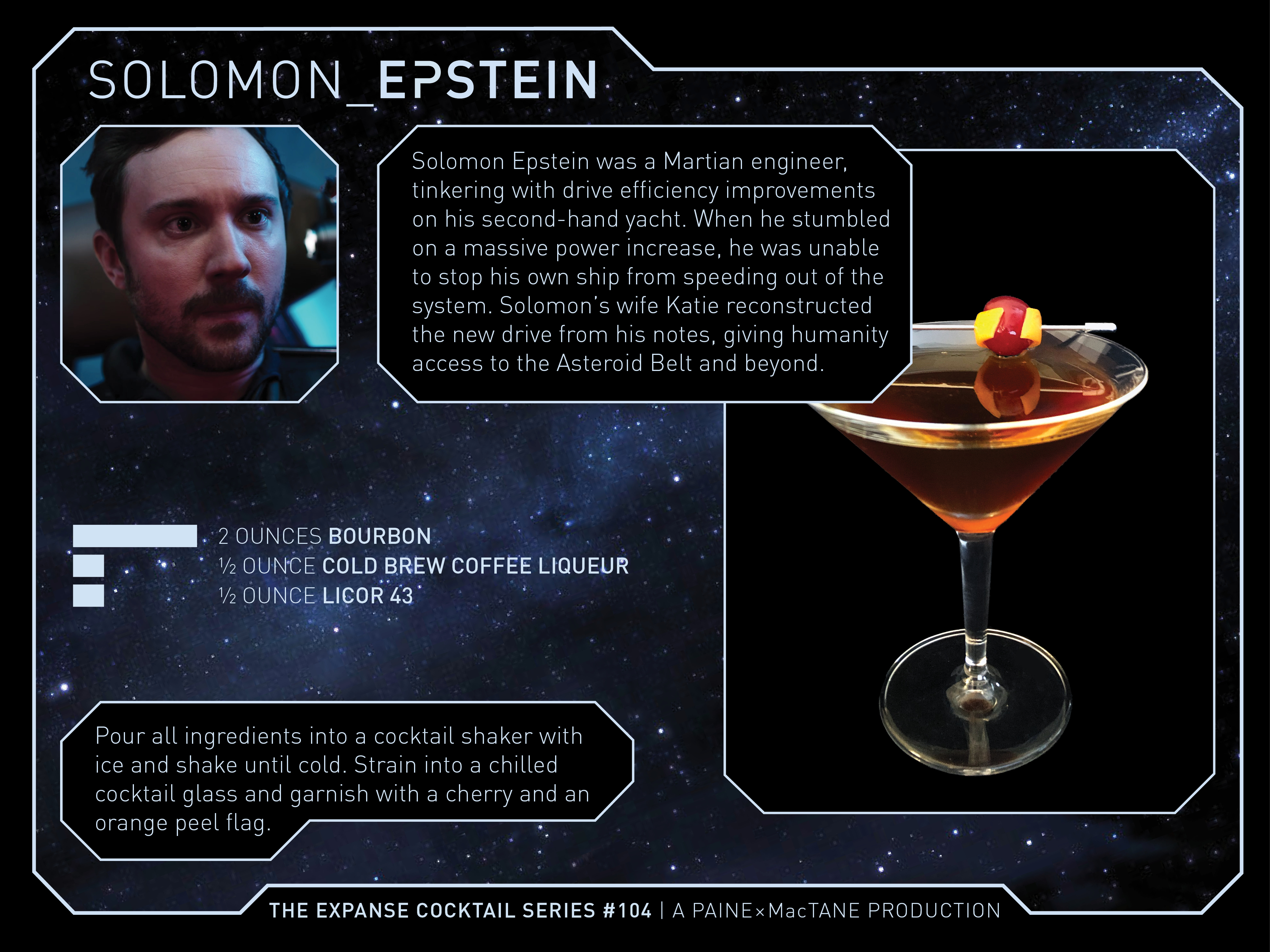 Solomon Epstein | The Expanse Cocktails Project