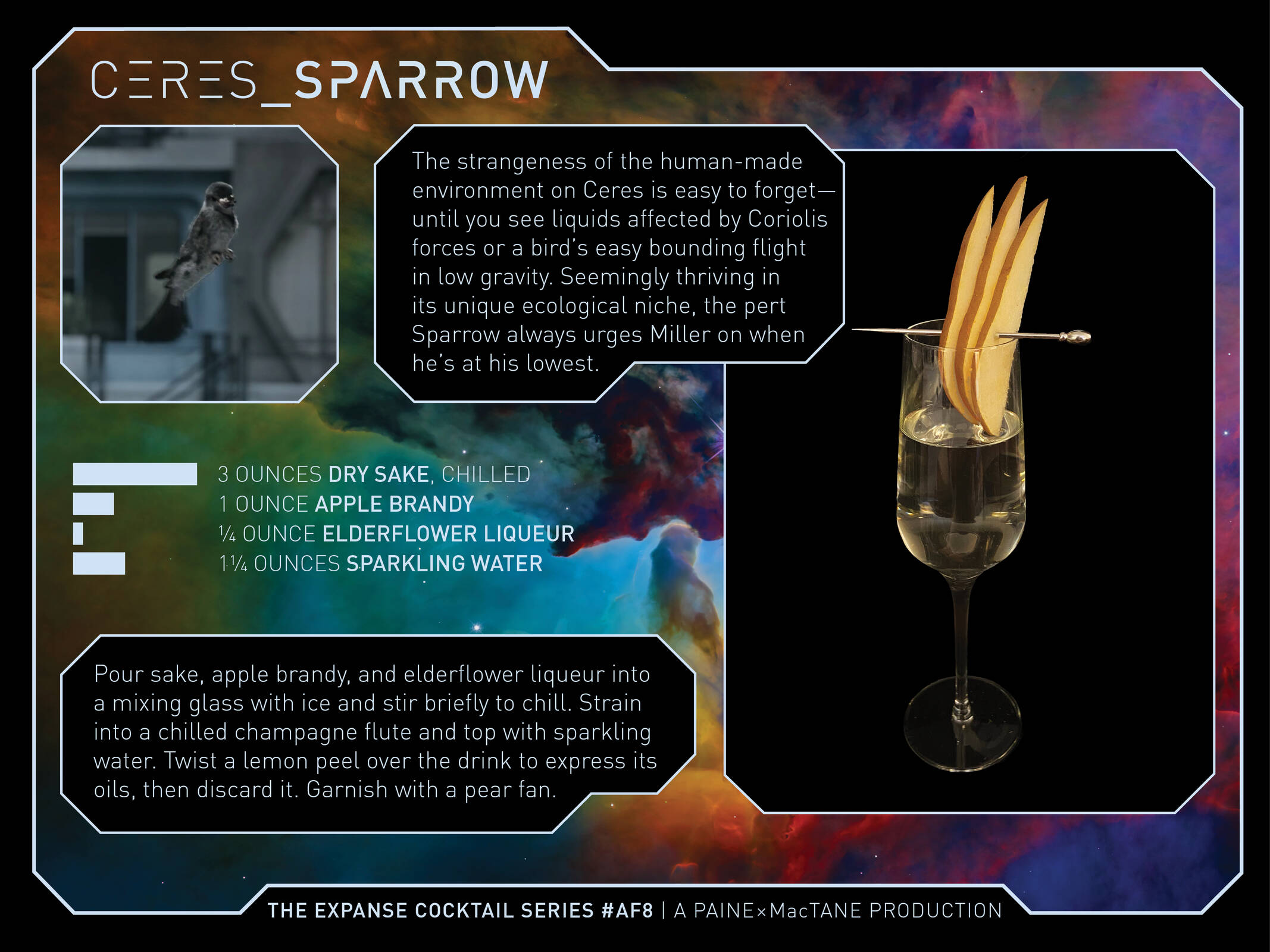 Ceres Sparrow | The Expanse Cocktails Project